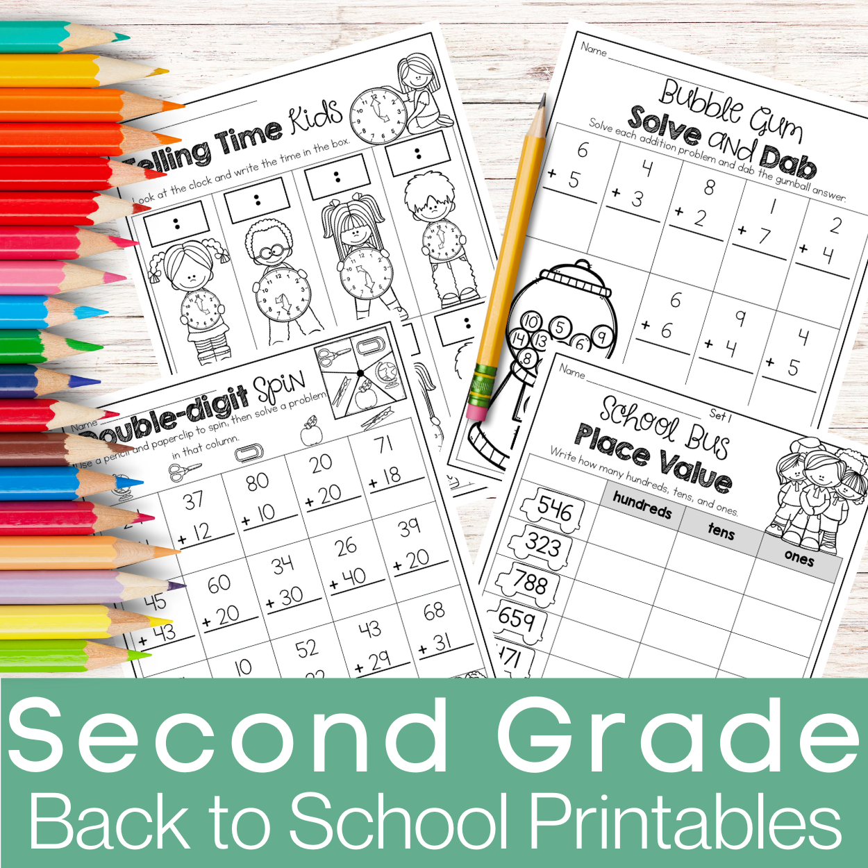 Back to School Math & Literacy {2nd Grade} - Searching For Silver