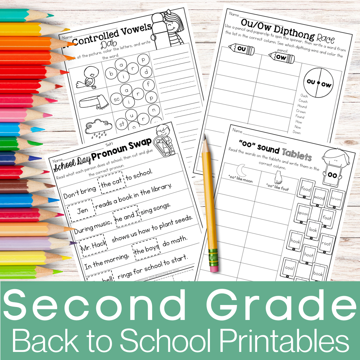 Back to School Math & Literacy {2nd Grade} - Searching For Silver