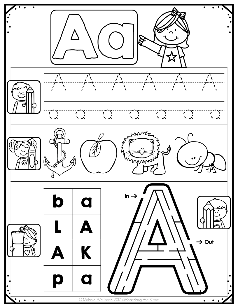 Alphabet Practice, A-Z - Searching For Silver