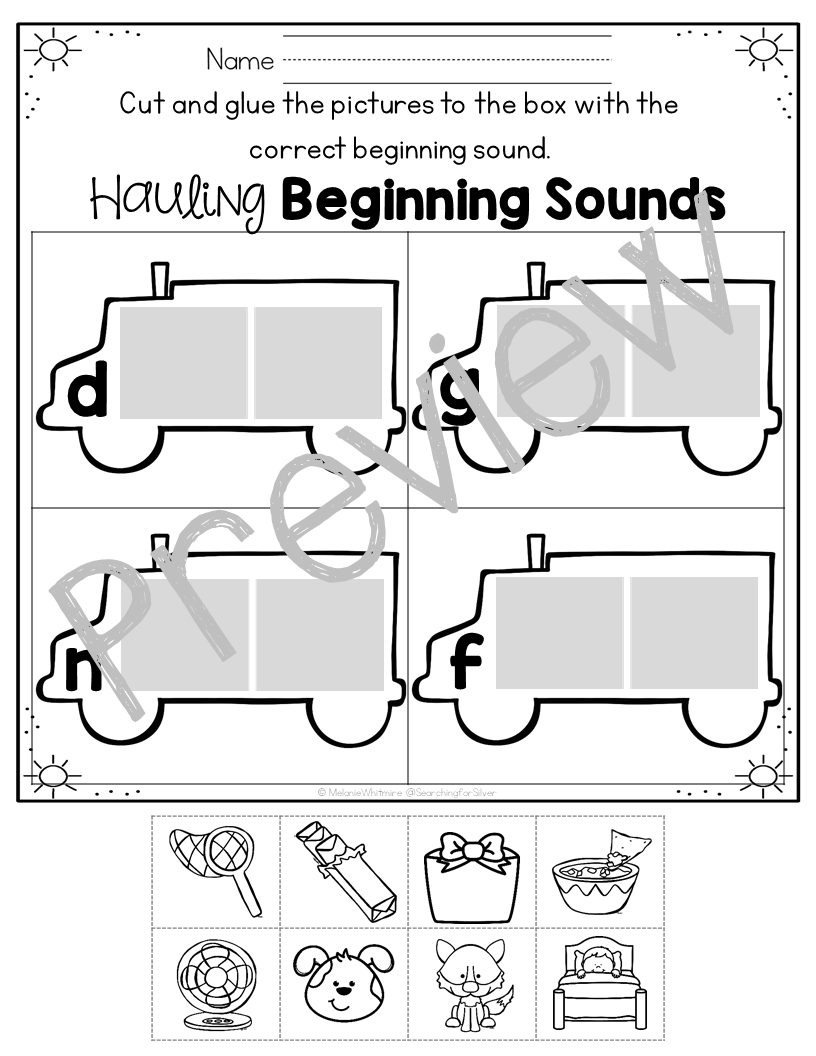 Phonemic Awareness: Beginning Sounds - Searching For Silver