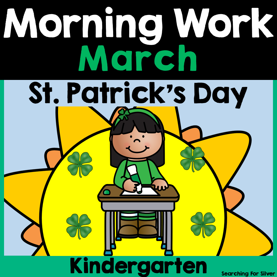 March Morning Work {Kindergarten} - Searching For Silver