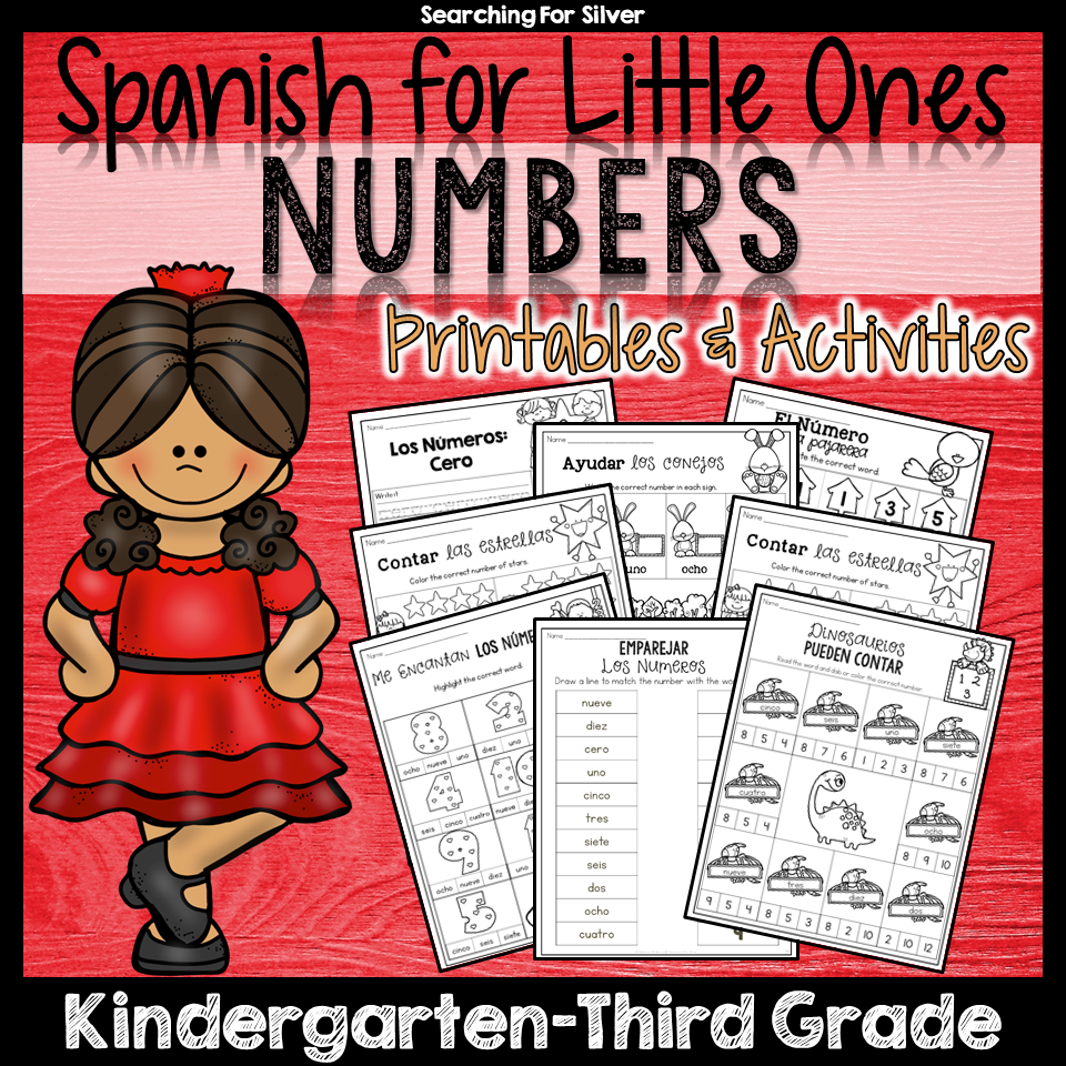 Spanish Numbers Printables & Activities - Searching For Silver