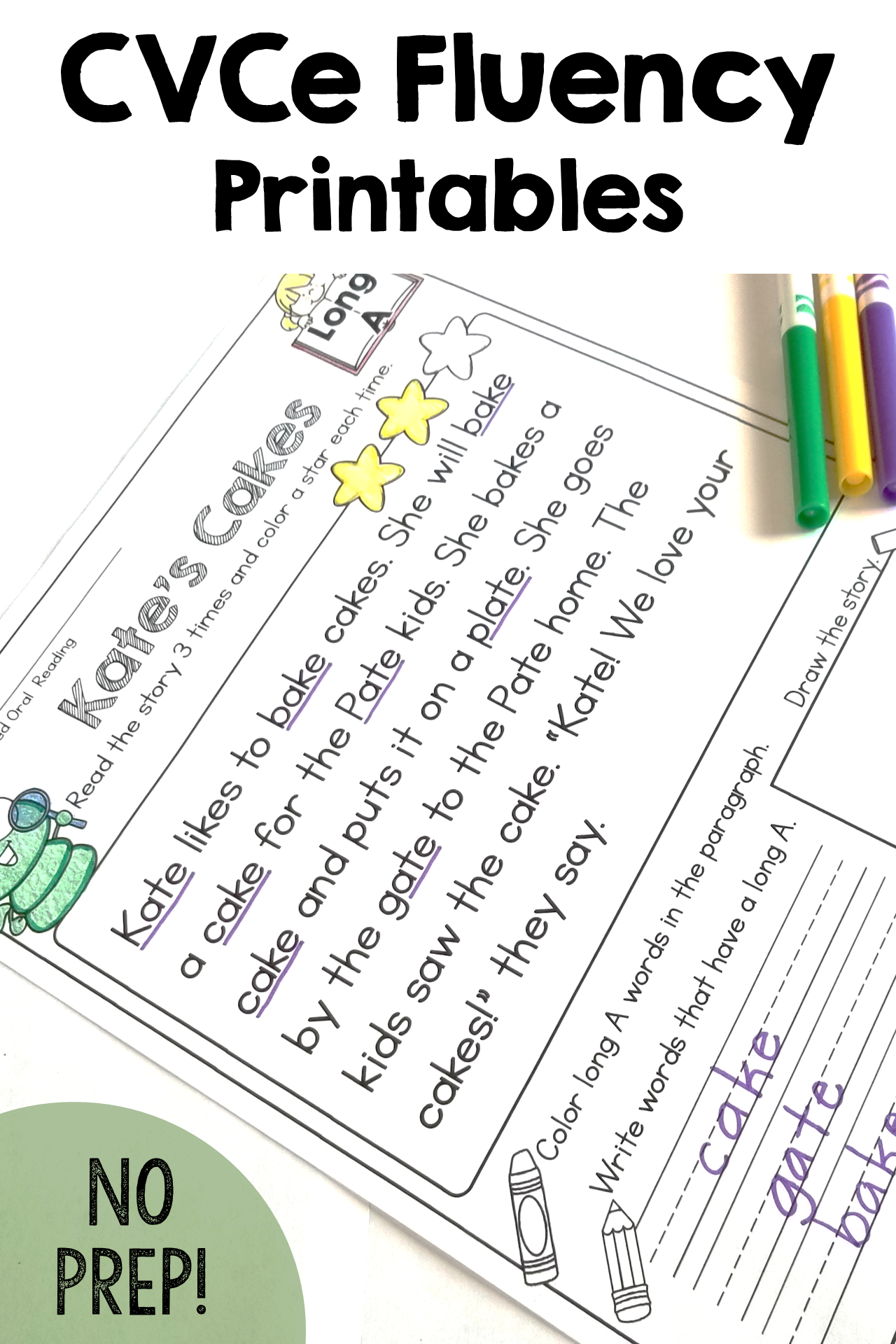 Reading Fluency Passages {Silent E} - Searching For Silver